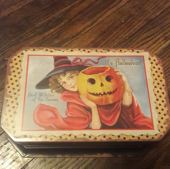 Holiday | Halloween Fall Autumn Witch Goth Horror Classic Tin Box ...